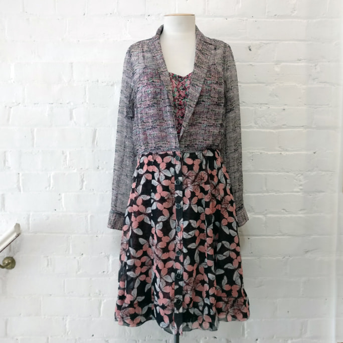 Byron Lars Beauty Mark shirt dress with petticoat, size 8, $350 NZD