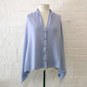 Merino Hut button-up merino poncho, size o/s, $120 NZD